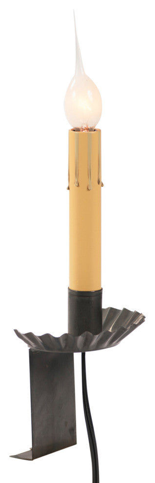 Raised Crimped Window Sill Light, Kettle Black