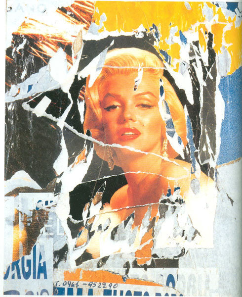 Mimmo Rotella, Omaggio a Marilyn #3, Serigraph With Collage