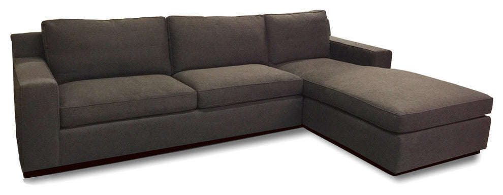 Ren Sectional Sofa With Right Facing Chaise Return, Kravet Creme