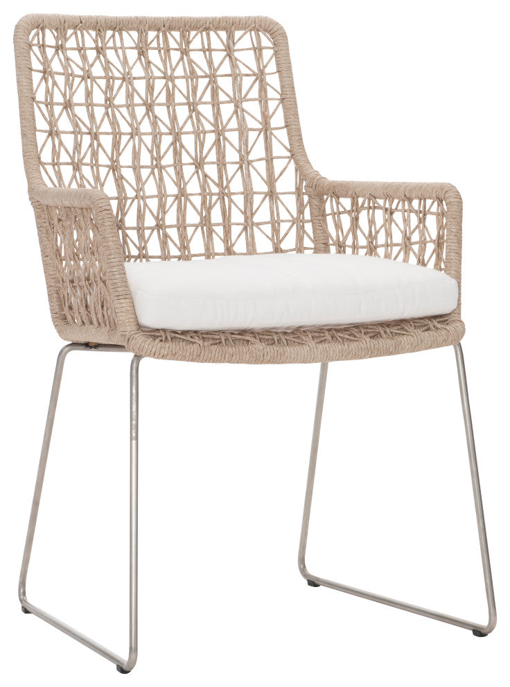 Bernhardt Carmel Outdoor Arm Chair with Seat Pad - Quick Ship