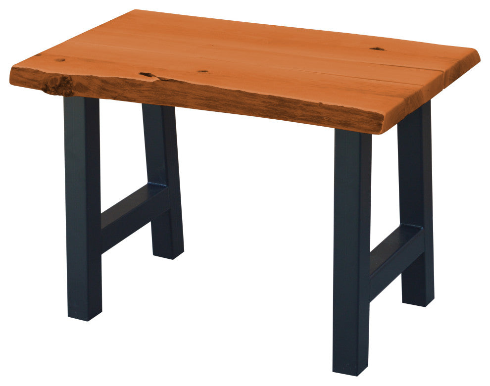 Live Edge Locust Ridgemont Table, Cedar Stain, 4 Foot
