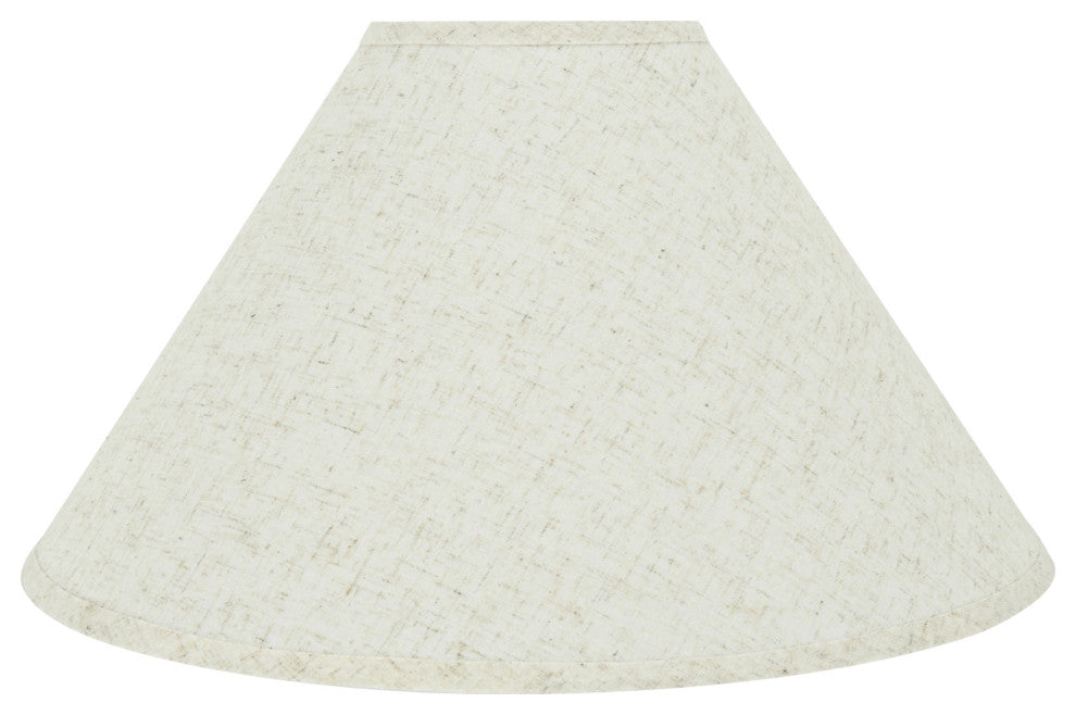 32202 Hardback Empire Shaped Spider Lamp Shade, Flaxen, 19" wide, 6"x1