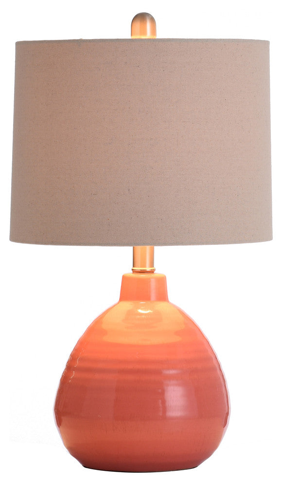 Cameron - Ceramic Table Lamp, Raspberry Surprise