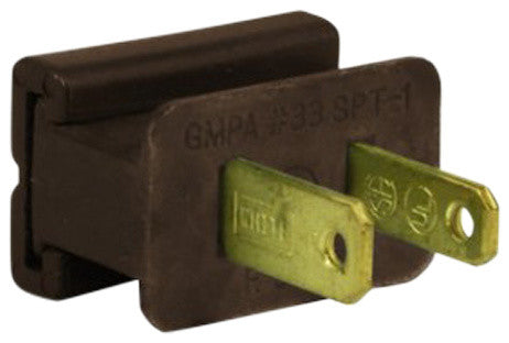 Brown Male Electrical Receptacle Slide-on Spt-1