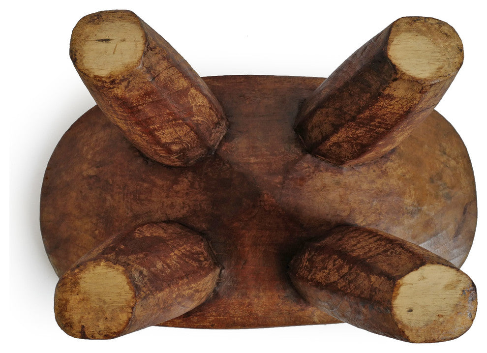Consigned Lobi Wood Stool