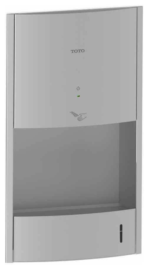 TOTO HDR111 Clean Dry High Speed Concealed Hand Dryer - Stainless Stee