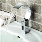Contemporary Infrared Waterfall Motion Sensor Faucet