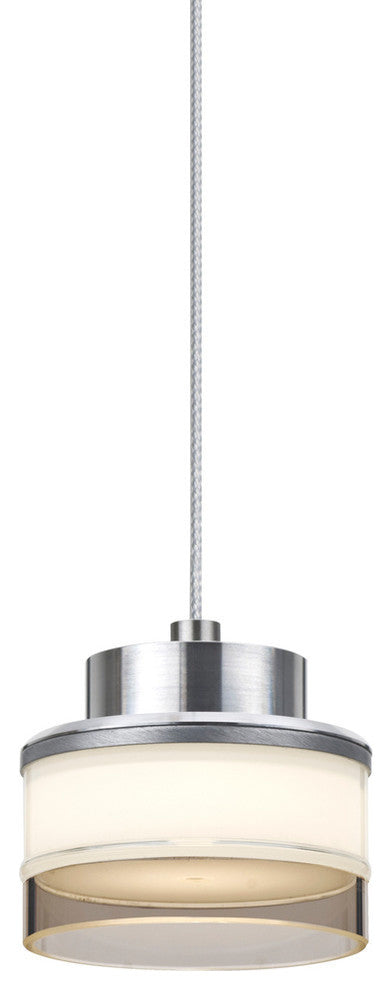 Pivot 1 Light Pendant Lighting, Satin Nickel, LED