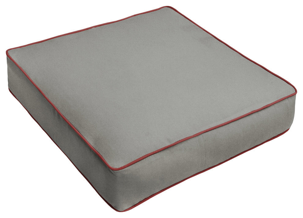 Sunbrella Charcoal Gray With Jockey Red Outdoor