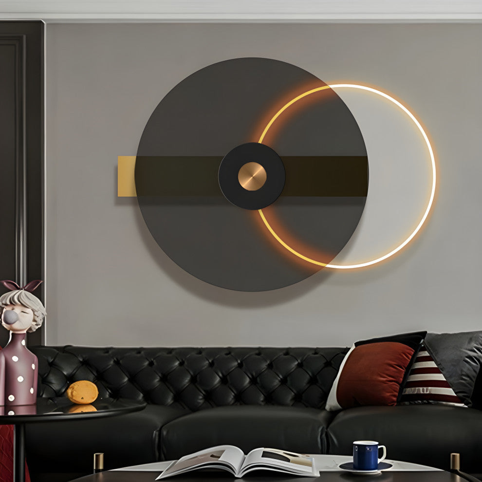 Modern Wall Lamp in Cyberpunk Style for Living Room, Bedroom, Black