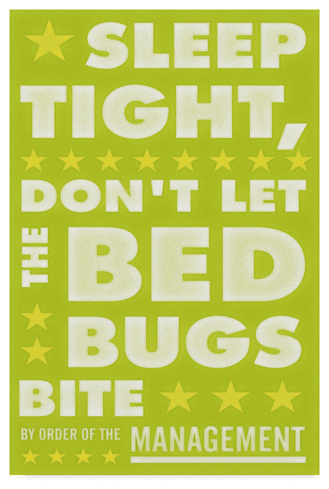 John W. Golden 'Sleep Tight Green' Canvas Art, 24"x16"