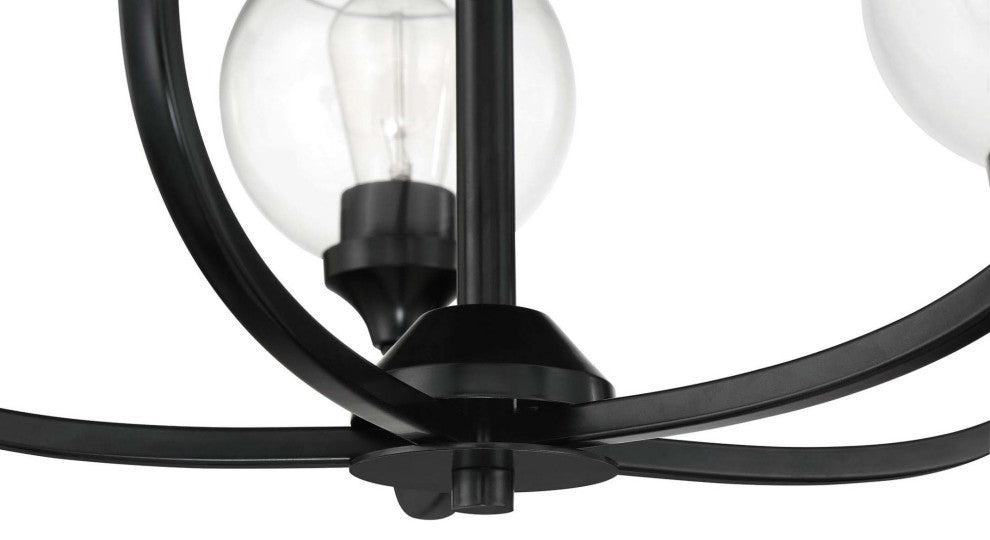 Craftmade 56225 Glenda 5 Light 24"W Chandelier - Flat Black