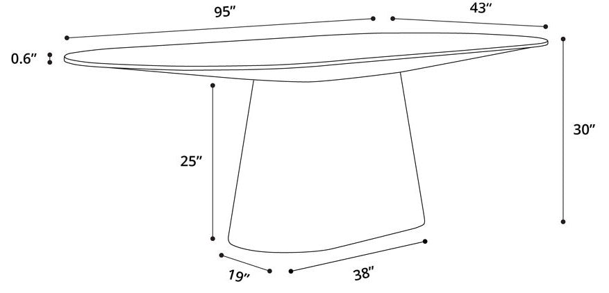 Sullivan Dining Table, Glossy Chateau Gray