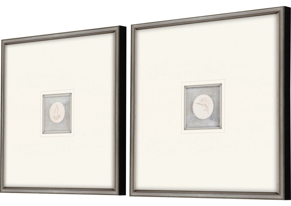 Coastal Intaglio I Artwork, 2-Piece Set
