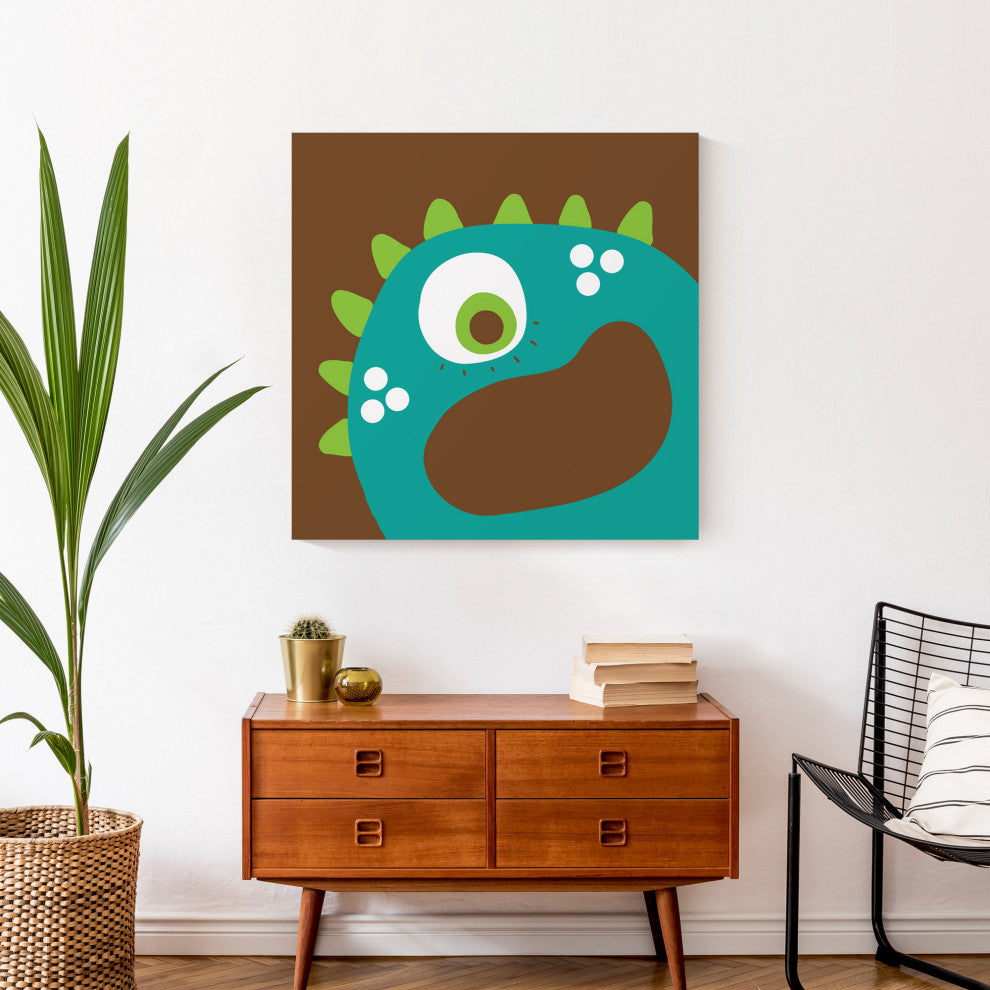 Blue Monster 24x24 Canvas Wall Art
