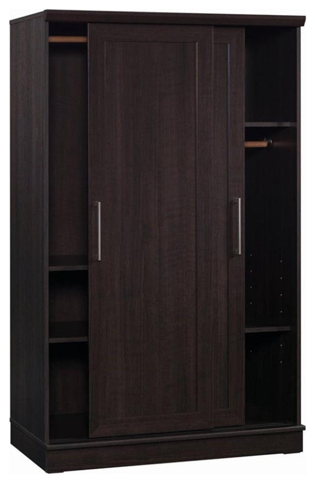 Pemberly Row Contemporary Engineered Wood Wardrobe Armoire in Dakota O
