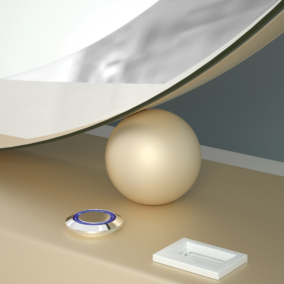 Hollywood Venus Makeup Mirror with LED Bulbs, Round Shape