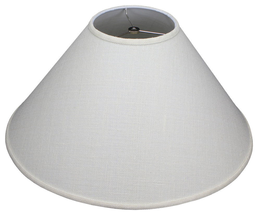 Fenchel Shades 7"x22"x13" Spider Attachment Empire Lamp Shade Burlap