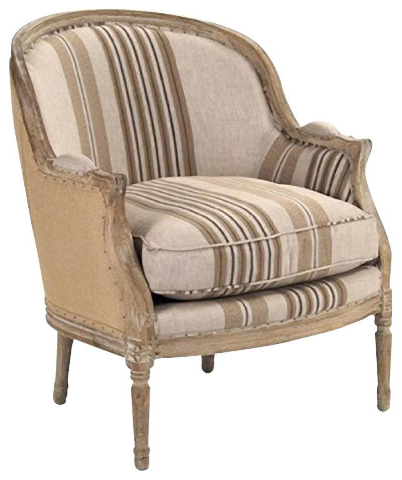 Roland Club Chair in Light Gray