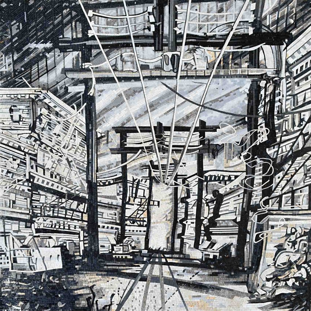Ken Foster, Street Art Mosaic Reproduction, 61"x61"