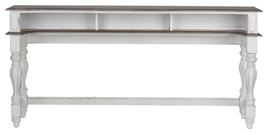Magnolia Manor White Console Bar Table