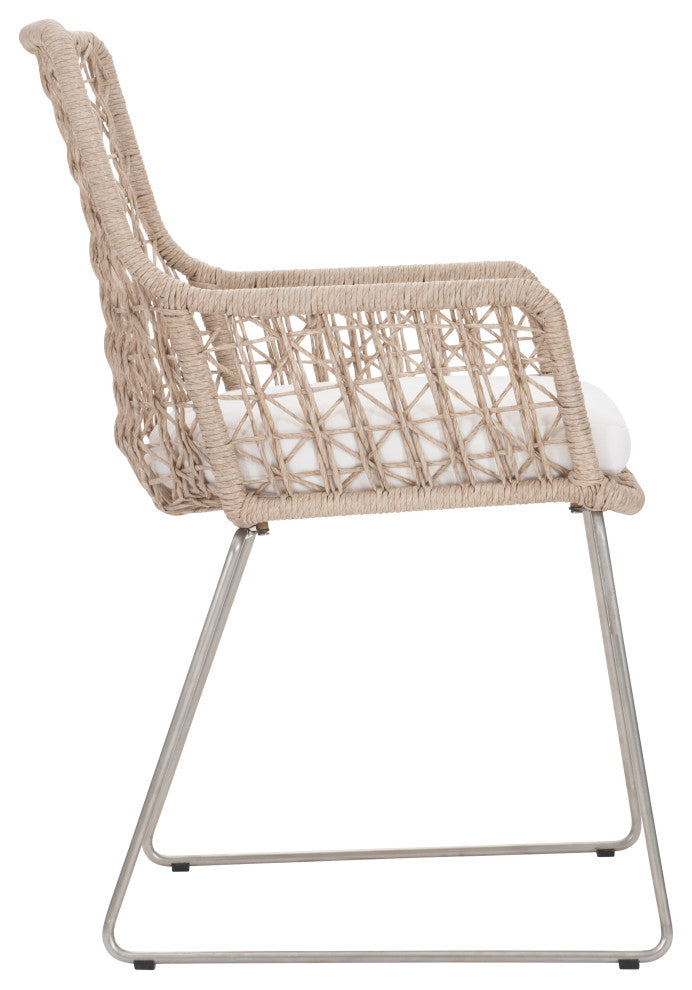 Bernhardt Carmel Outdoor Arm Chair with Seat Pad - Quick Ship