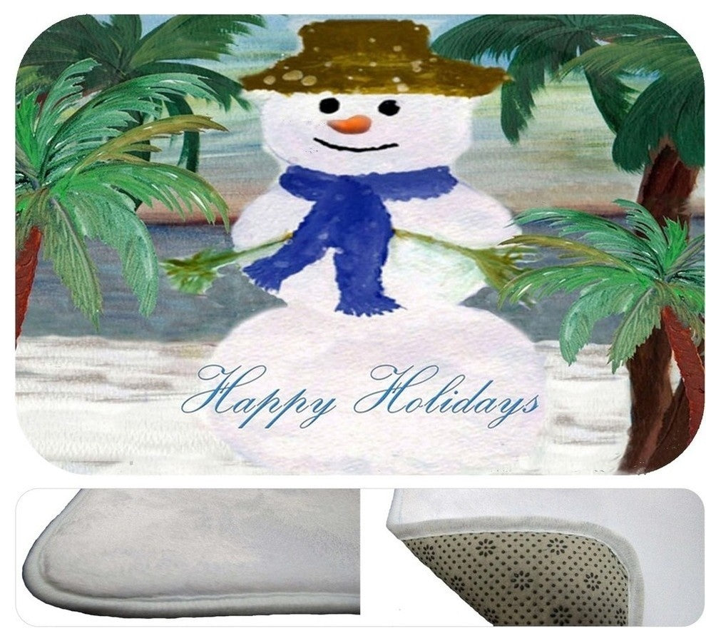 Holliday Snowman Bath Mat 30"x20"