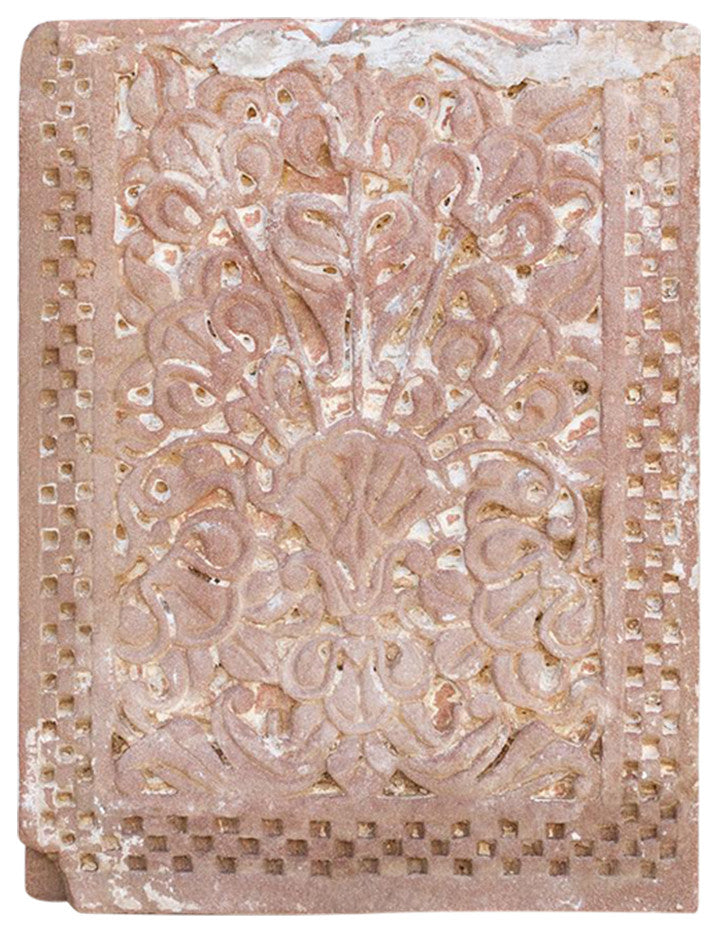 19th Century Carved Stone Panel