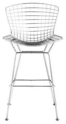 Wire Bar Chair, Chrome, Set of 2