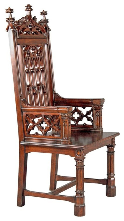 Design Toscano Gothic Tracery Cathedral Chair