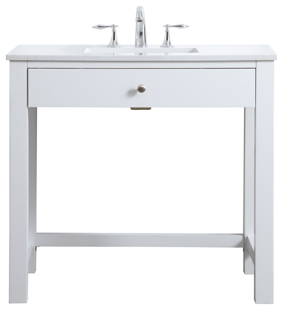 36" Ada Compliant Bathroom Vanity White