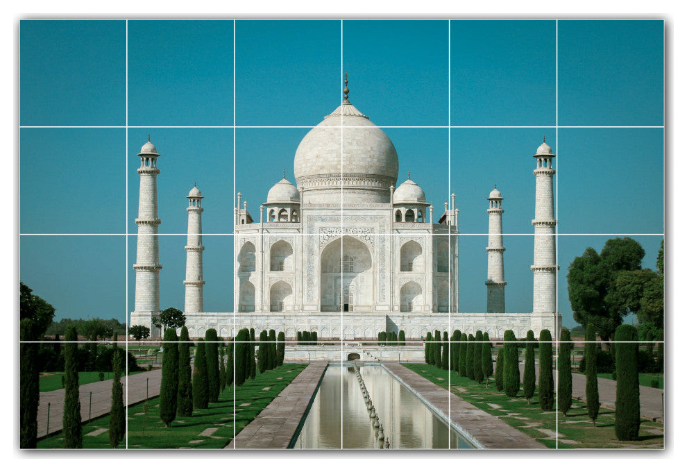 Famous Places Ceramic Tile Wall Mural Hz500541-64xl. 72" X 48"