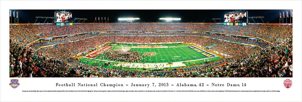 Bcs Football Championship 2013, Unframed