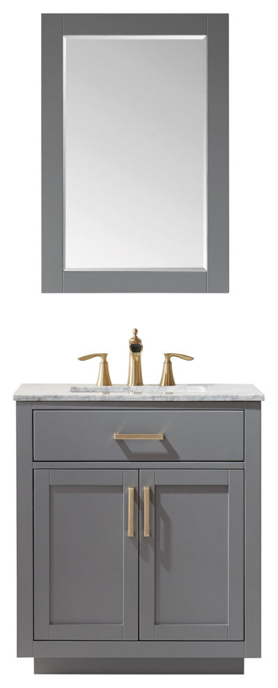 Ivy Gray Bathroom Vanity Set 30" With Mirror