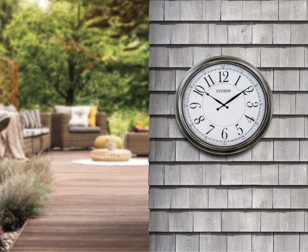 Citizen Cc2048 Outdoor Wall Clock Black