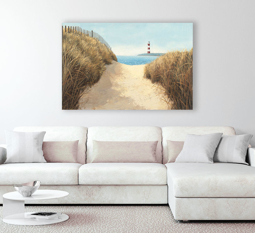 "Beach path" Museum Mounted Canvas Print, 24"x18"