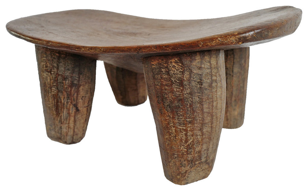Consigned Lobi Wood Stool