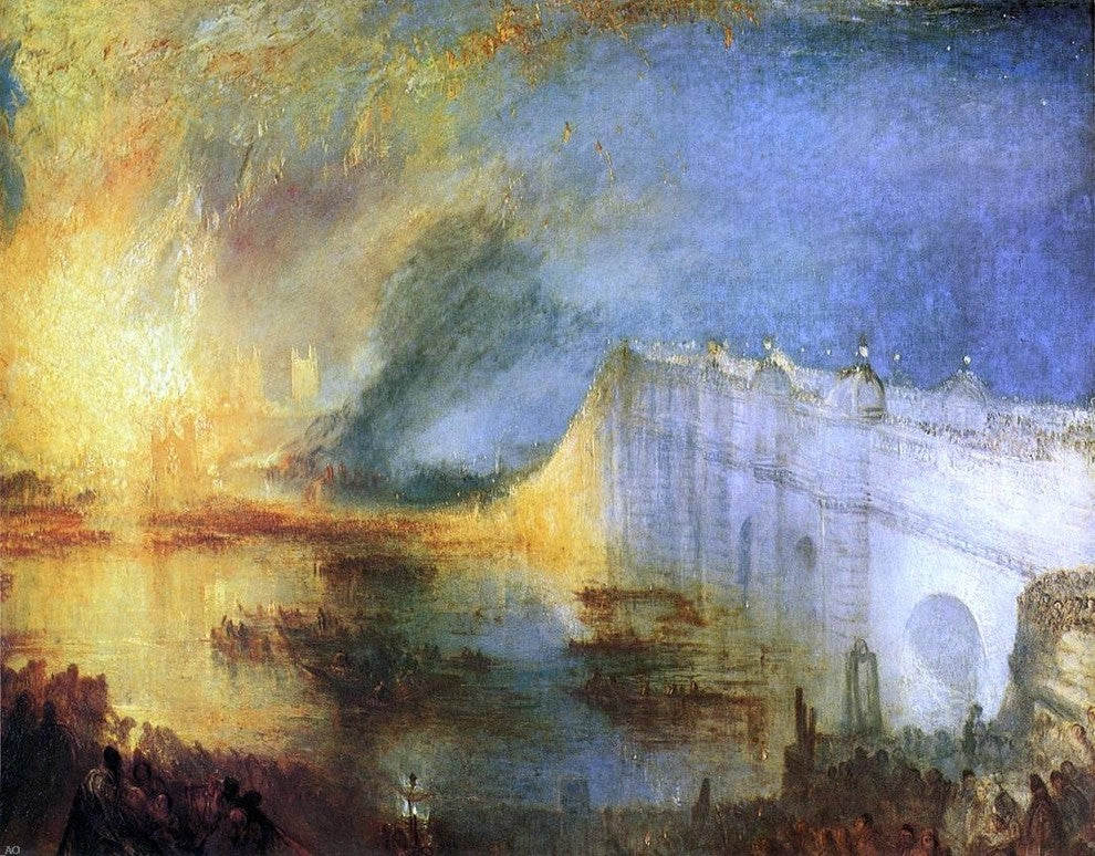 Joseph William Turner The Burning Of The House Of Lords Gallery Wrap C