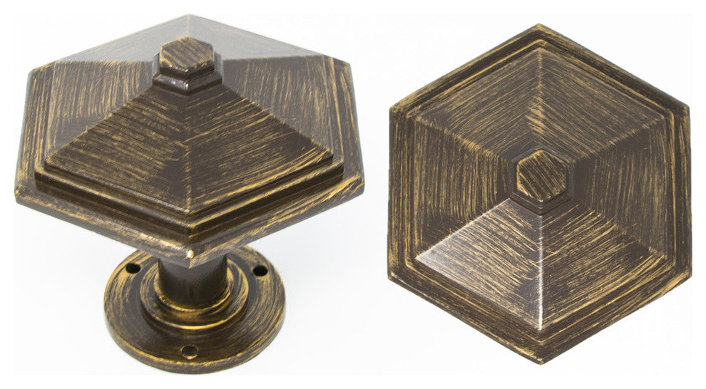 Urbanest Set Of 2 Esagono Metal Drapery Medallion Holdback Bronze Wit