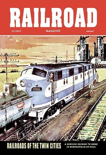 Railroad Magazine: Railroads of the Twin Cities, 1954 - Paper Poster 1