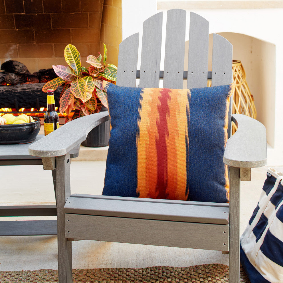 Sorra Home Sunbrella Pendleton Outdoor Knife Edge Pillow, Single 22"x2