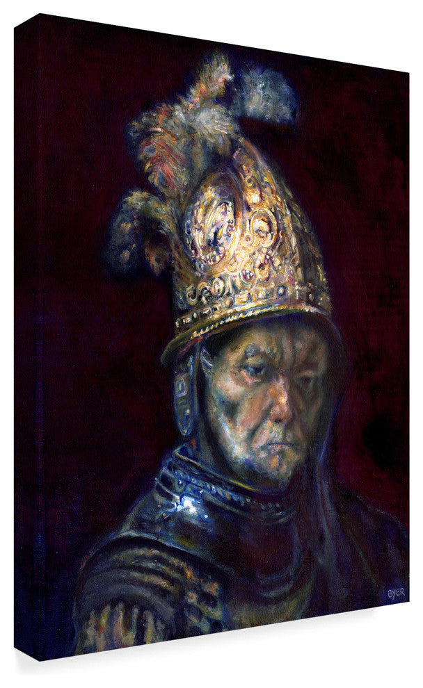 "Rembrandt with Blue" by Josh Byer, Canvas Art