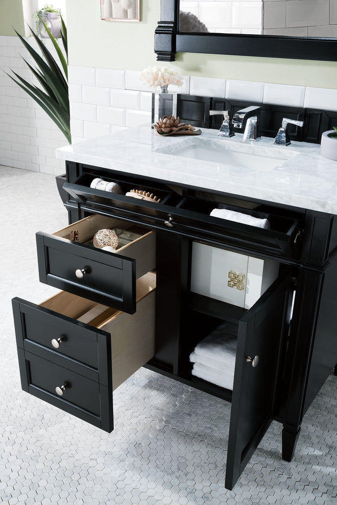 Brittany 36" Black Onyx Single Vanity No Top