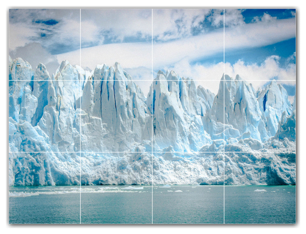 Glacier Ceramic Tile Wall Mural HZ500721-43M. 24" x 18"