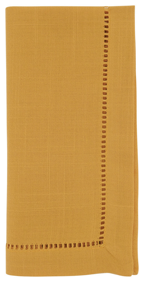 Classic Hemstitch Border Dinner Napkin, Set of 12, 20" X 20"