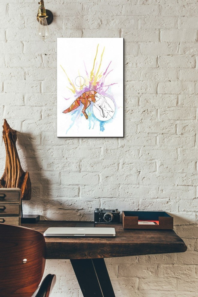 Epic Graffiti "Fox" Giclee Canvas Wall Art, 12"x18"