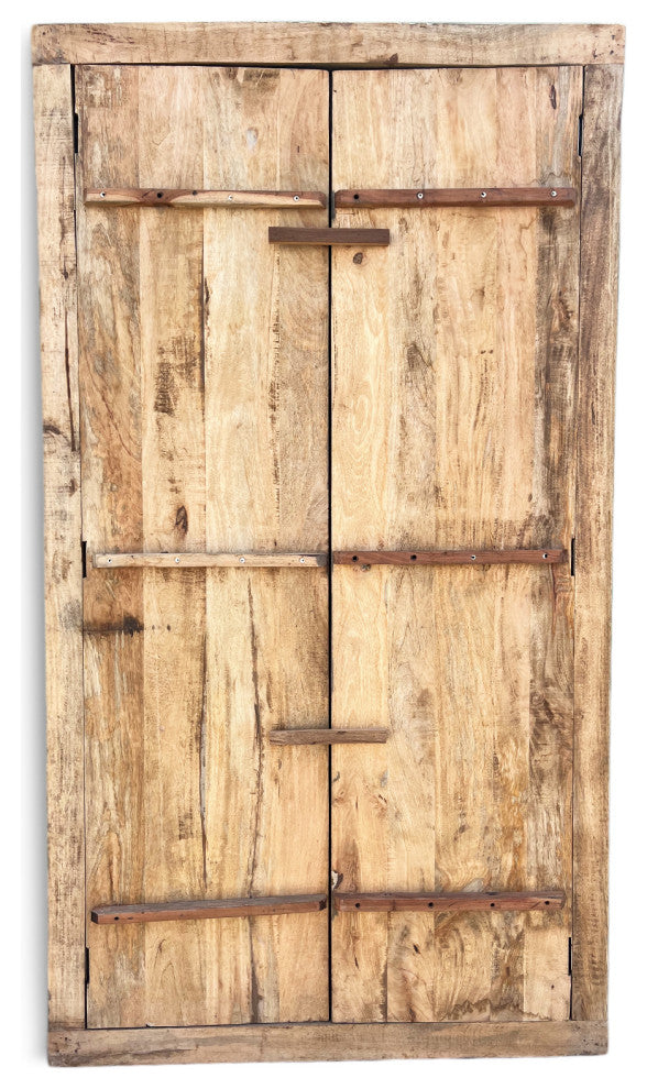 Consigned Vintage Raja Carved Wood Door
