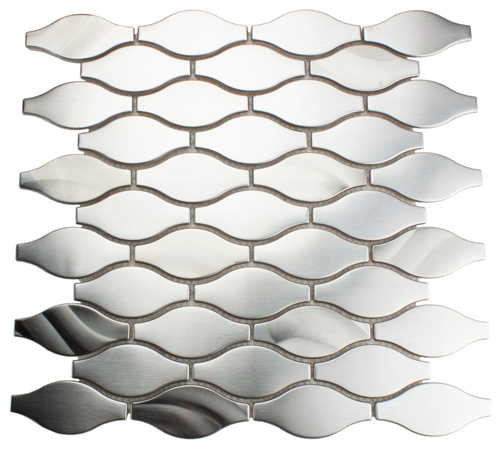 Travel Series Collection, Luxury Mosaic Wall Tile, Atlantic Silver Tea