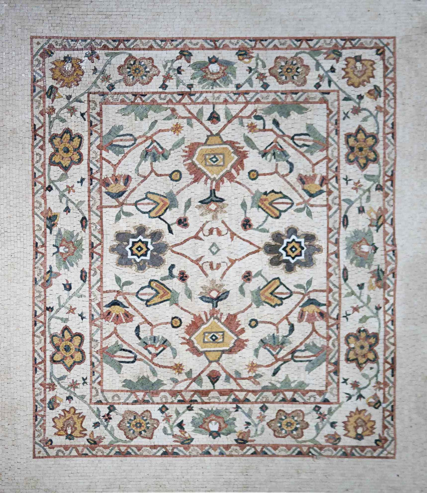 Mosaic Pattern - Floral Carpet