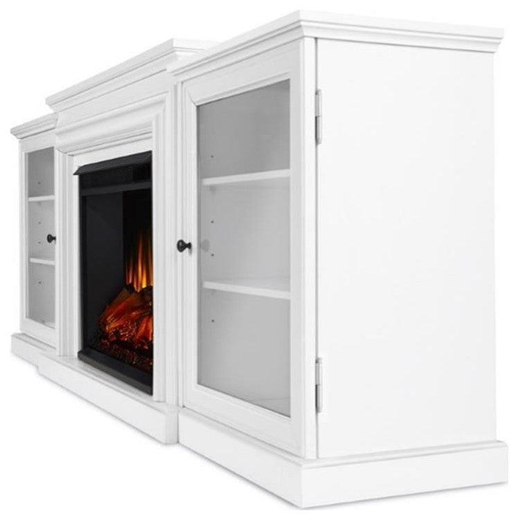 Bowery Hill Traditional Wood Electric Fireplace for TVs up to 72" in W